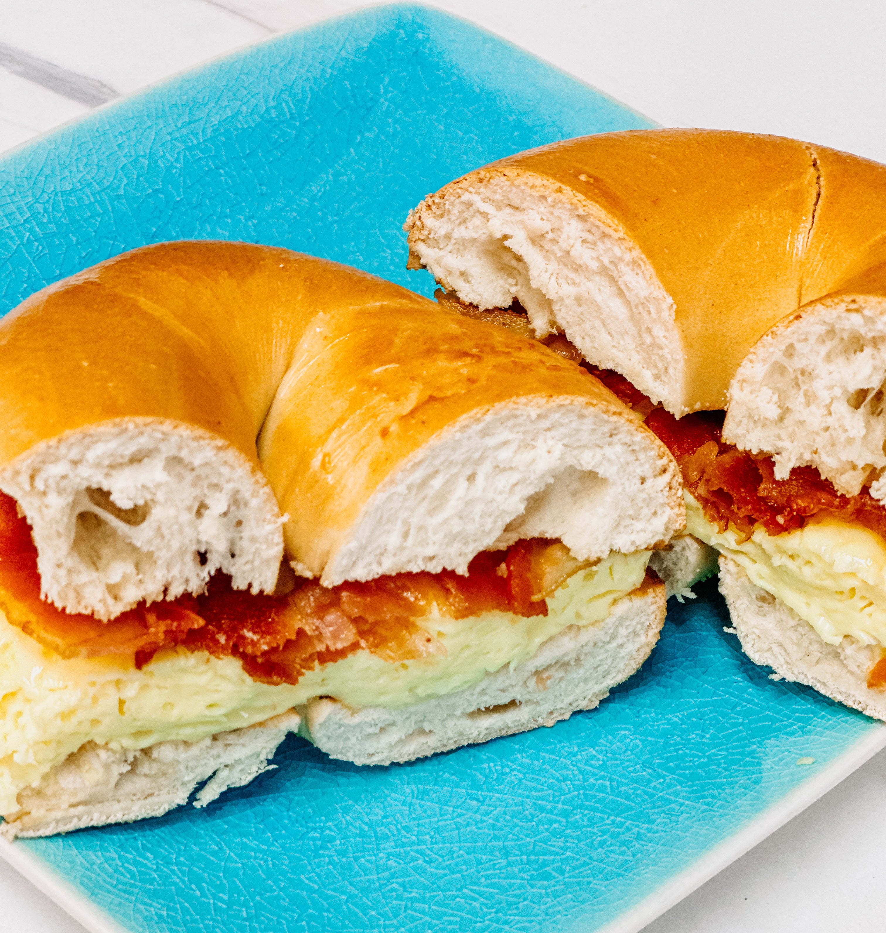 Just Egg and Meat Sandwich | Cape Cod Bagel